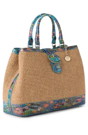Brahmin Denise Straw Tote