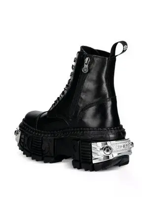 NEW ROCK Lace-up Platform Boots