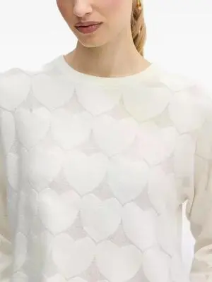 OUI Heart-pattern Sweater