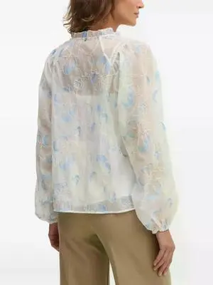 MOS MOSH Floral Ruffled Blouse