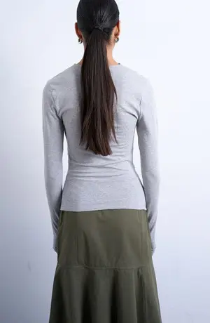 Topshop Ruched Wrap Top