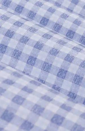 Bugatchi James Ooohcotton® Textured Gingham Check Button-up Shirt - Ether