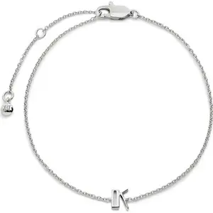 Monica Vinader Initial Pendant Bracelet Sterling Silver K