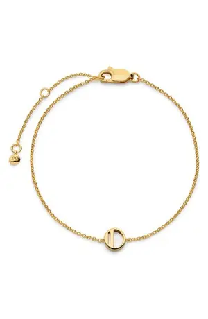 Monica Vinader Initial Chain Bracelet - 18k Gold Vermeil O
