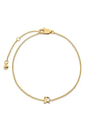 Monica Vinader Initial Chain Bracelet - 18k Gold Vermeil R