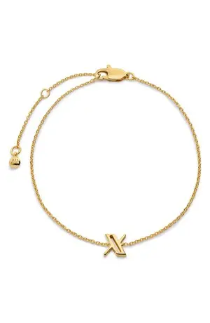 Monica Vinader Initial Chain Bracelet - 18k Gold Vermeil X