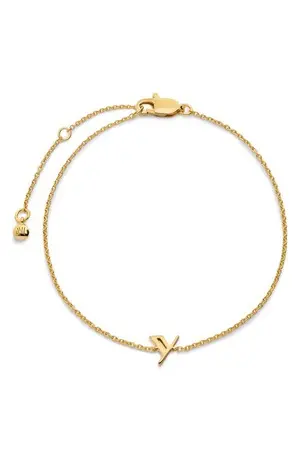 Monica Vinader Initial Chain Bracelet - 18k Gold Vermeil Y