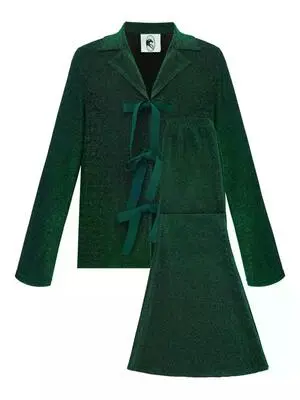 Sleeper Stardust Ribbon Lounge Suit Green