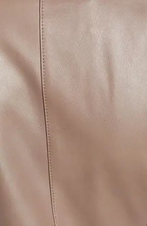 Cole Haan Leather Moto Jacket