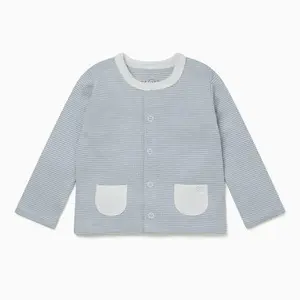 MORI Cardigan - Blue Stripe