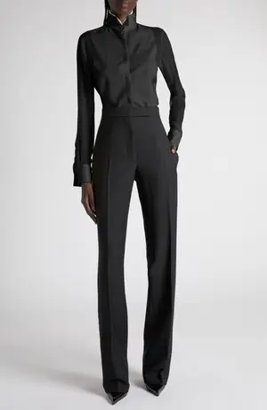 TOM FORD Sequin Straight-leg Pants - Black