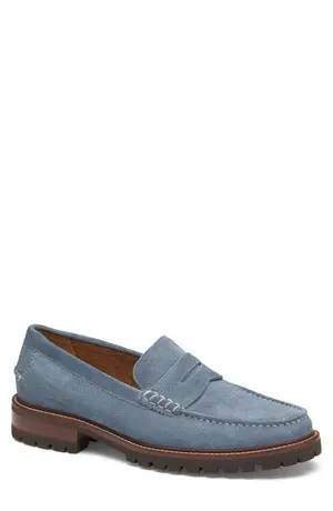 Johnston & Murphy Collier Penny Loafer - Denim Suede