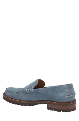 Johnston & Murphy Collier Penny Loafer - Denim Suede