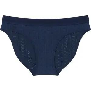 Lacoste Textured Bikini Briefs - Navy Blue