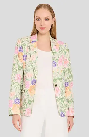 TAHARI ASL Floral Print Blazer