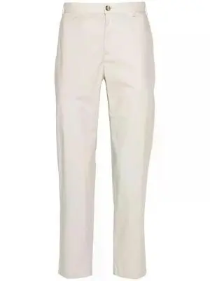 Sandro Poplin Cotton Trousers - Neutrals