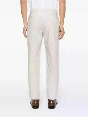 Sandro Poplin Cotton Trousers - Neutrals