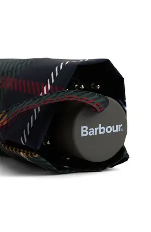 Barbour Tartan Umbrella With Sun Protection