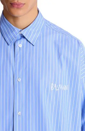 Balmain Relaxed Shirt With Stripes
