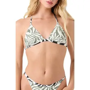 Roxy Surfer's Paradise Reversible Triangle Bikini Top - Black Combo