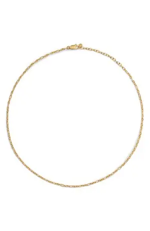 Monica Vinader Textured Chain Link Necklace - 18k Gold Vermeil