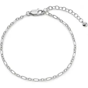 Monica Vinader Textured Chain Link Bracelet - Sterling Silver