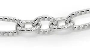 Monica Vinader Textured Chain Link Bracelet