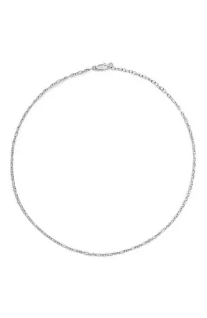 Monica Vinader Textured Link Chain Necklace - Sterling Silver