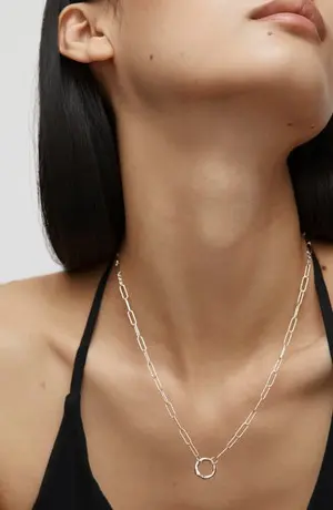 Monica Vinader Capture Alta Textured Chain Necklace