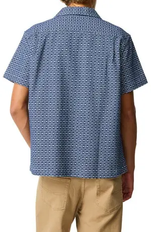 Rodd & Gunn Knightsbridge Geometric Embroidery Cotton Camp Shirt