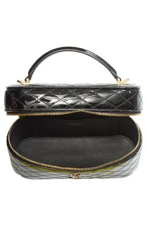 Saint Laurent Gaby Quilted Leather Vanity Case