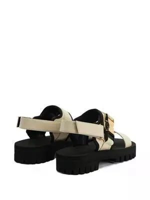 GIUSEPPE ZANOTTI Shyan Chunky Leather Sandals - Neutrals