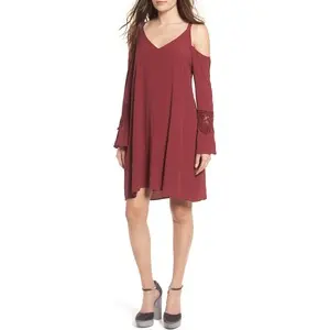 Astr The Label Cold Shoulder Shift Dress