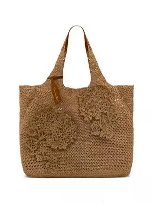 Oscar De La Renta Textured Shoulder Bags