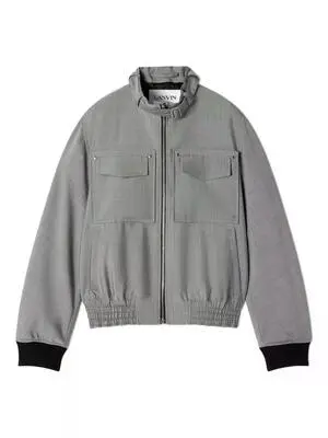 LANVIN Zip-up Chest-pockets Jacket - Grey