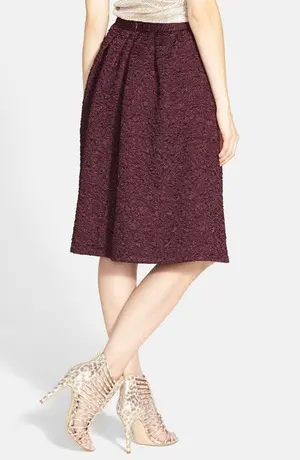 Astr The Label Textured Pleat Skirt