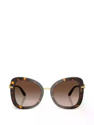 Dolce & Gabbana Oversized-frame Tortoiseshell Sunglasses - Brown