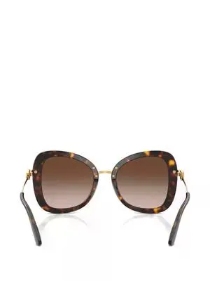 Dolce & Gabbana Oversized-frame Tortoiseshell Sunglasses