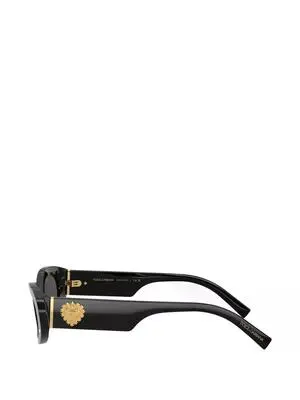 Dolce & Gabbana Oval-frame Sunglasses - Black