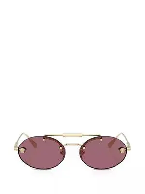 Versace Oval-frame Sunglasses - Gold