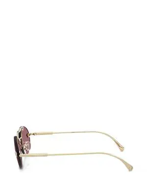 Versace Oval-frame Sunglasses