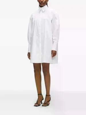 Karl Lagerfeld Pleated Belted Shirt Dress