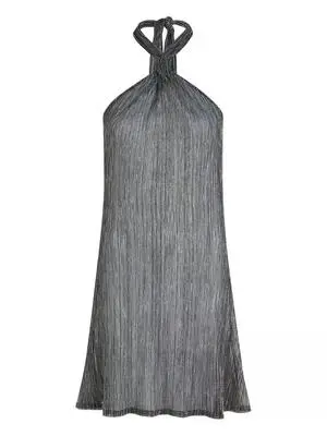 Karl Lagerfeld Metallic Beach Dress - Black