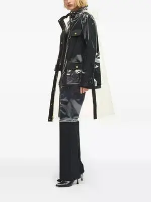 Karl Lagerfeld Pockets Hooded Raincoat