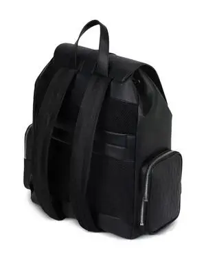 Karl Lagerfeld Embossed Buckle Backpack