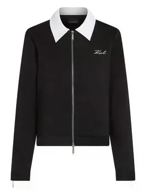 Karl Lagerfeld Zip-up Collar Jacket