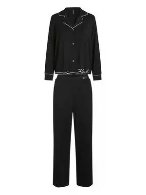 Karl Lagerfeld Signature Pajamas - Black