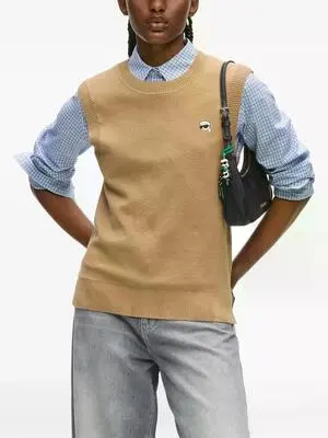 Karl Lagerfeld Logo Appliqué Vest