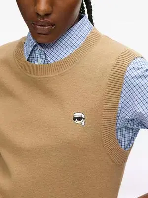 Karl Lagerfeld Logo Appliqué Vest