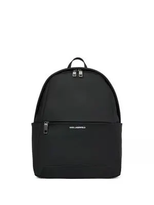 Karl Lagerfeld Logo Backpack - Black